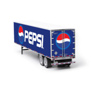 Semi-Trailer Pepsi Style Paper Model Kit | Team Track Models