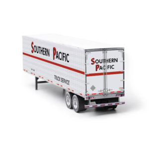 Semi-Trailer Southern Pacific Paper Model Kit | Team Track Models